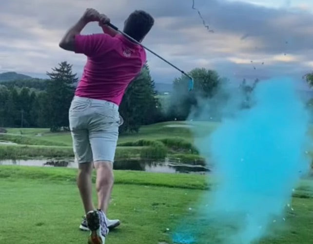 Golf ball powder Bestseller!!! Gender Reveal Golf ball pink or blue ma ...